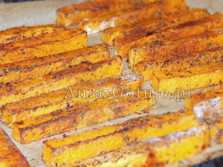 Frytki z dyni z piekarnika - Ania gotuje